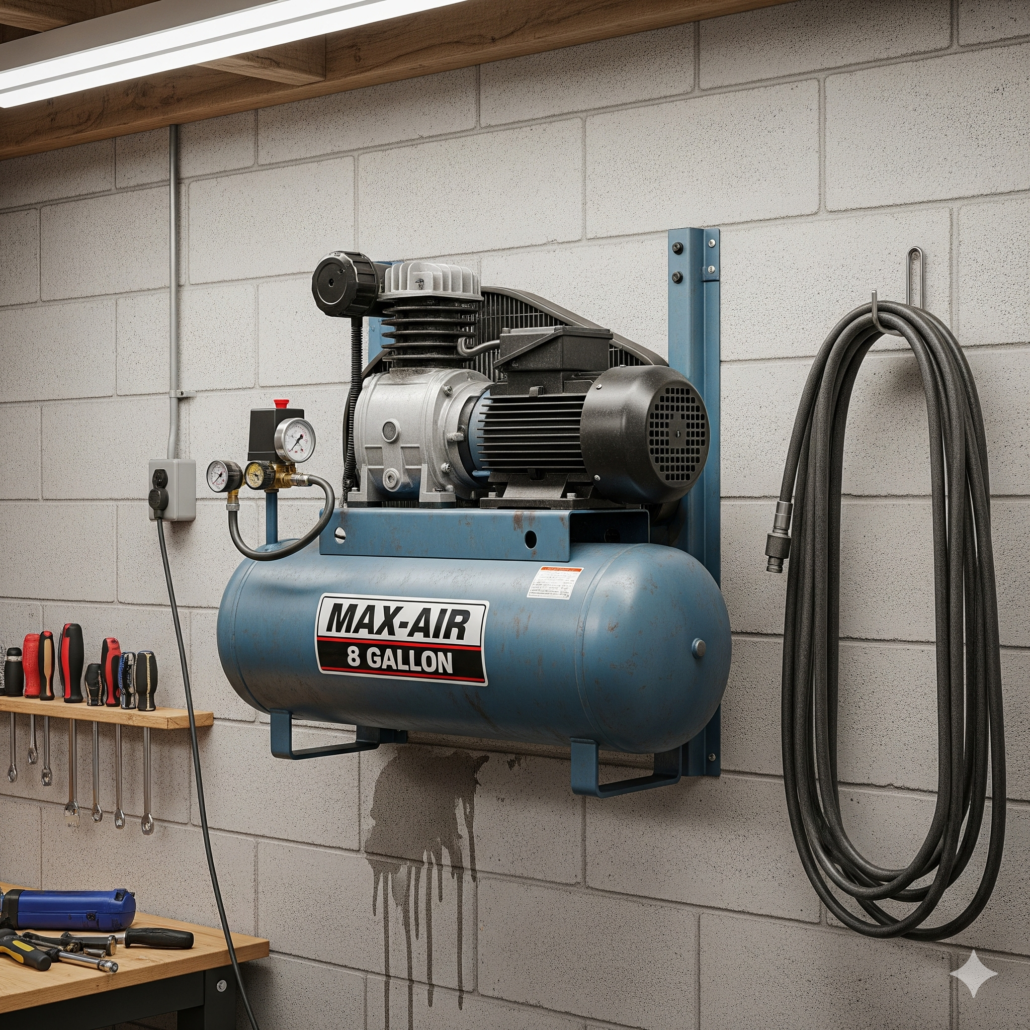 The Best Wall Mount Air Compressor - 2025 Updated